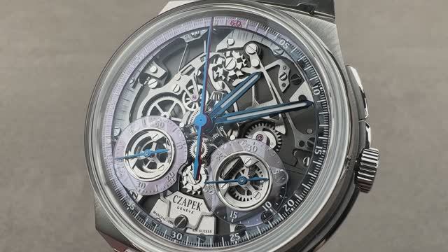 Обзор роскошных часов Czapek & Cie Antarctique Chronograph Rattrapante Ice Blue с хронографом