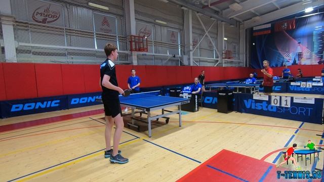 Мишуков Михаил - Глушков Никита Турнир по настольному теннису МОСКВА КЧР