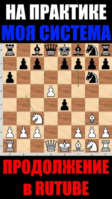 Шахматы ♕ НИМЦОВИЧ МОЯ СИСТЕМА НА ПРАКТИКЕ  ♕ #shorts №35