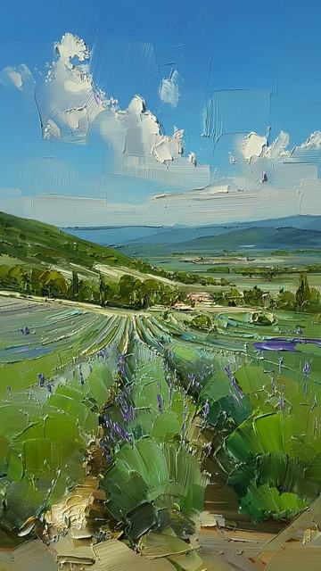 Зной провансальского поля (картина #998) / Арт-студия Нормова