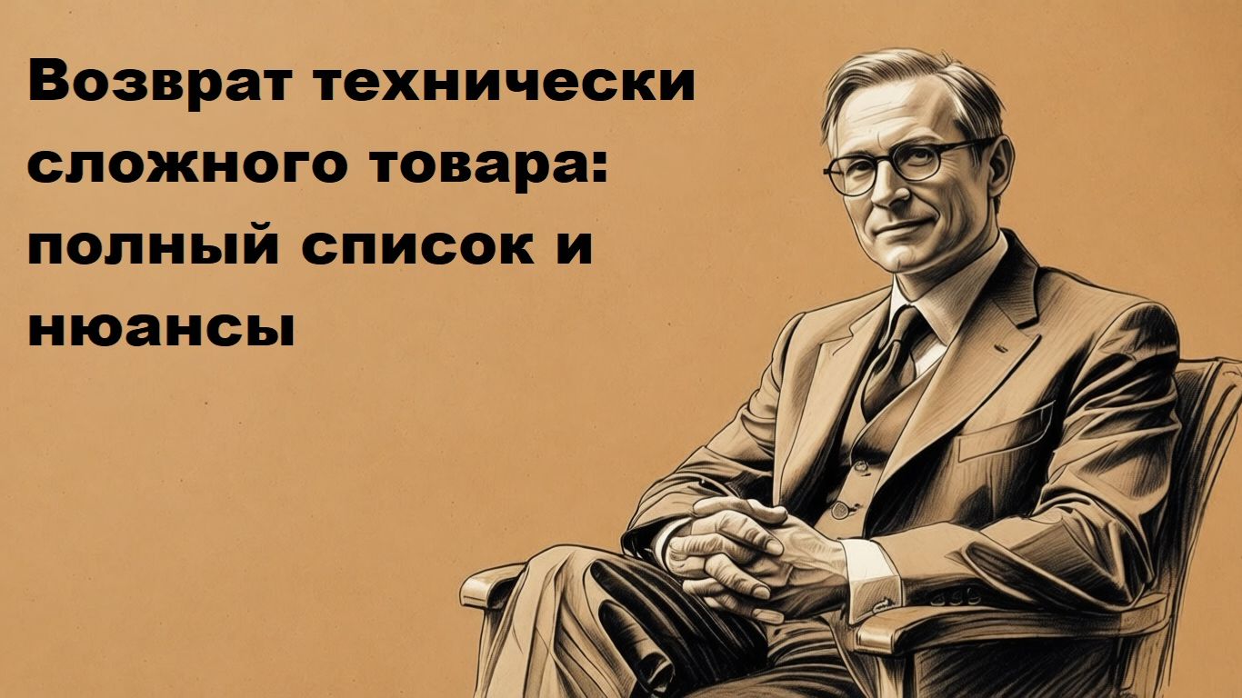 Возврат технически сложного товара: полный список и нюансы