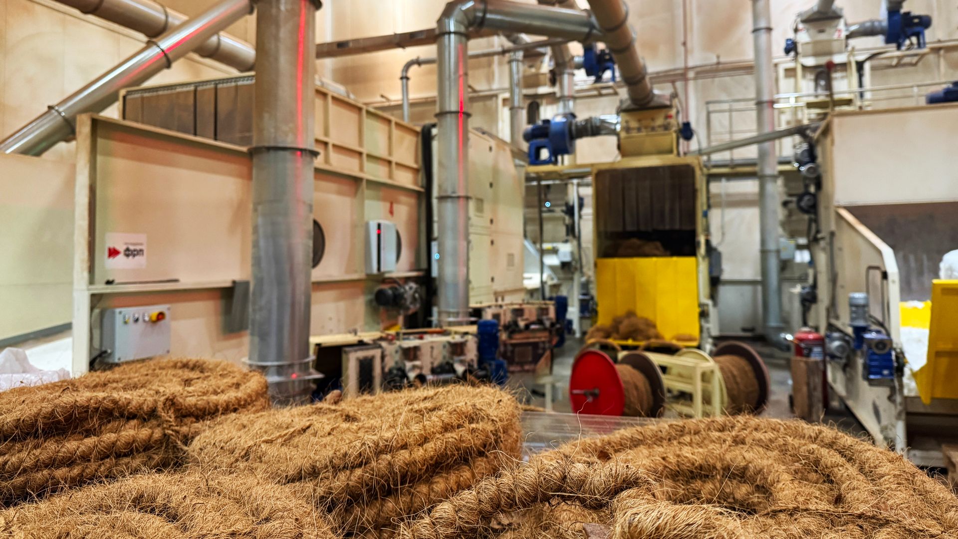 Производство бикокосового наполнителя для матрасов