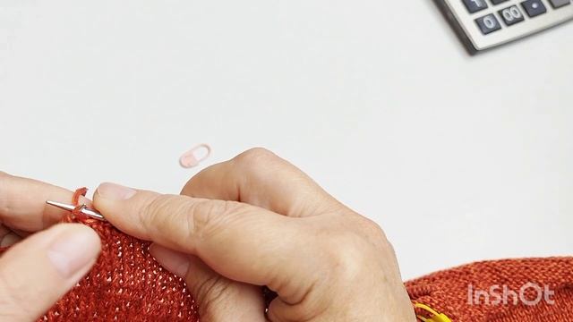 закрытие петель горловины без ступеньки.