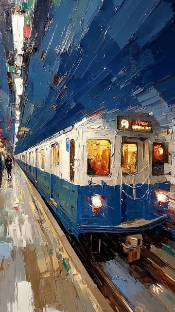 Станция метро (картина #1001) / Арт-студия Нормова