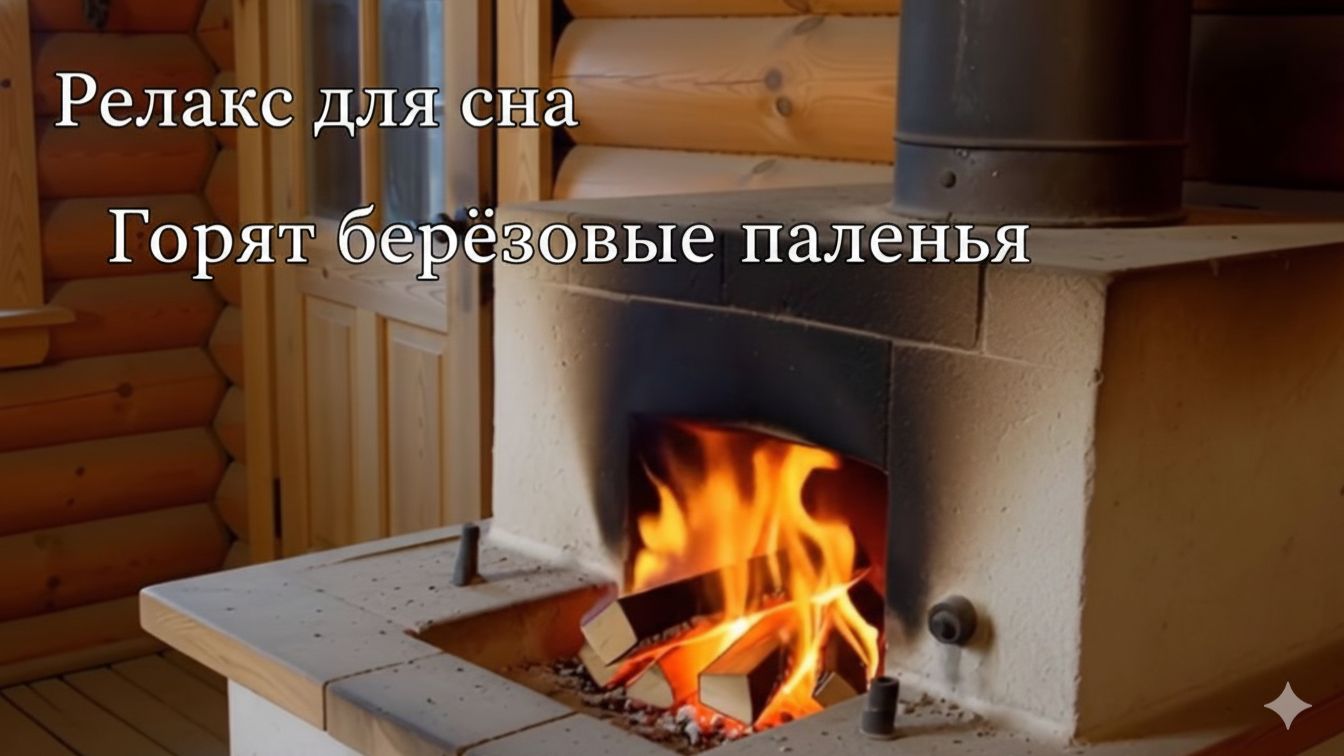 Релакс для сна : Горят берёзовые паленья