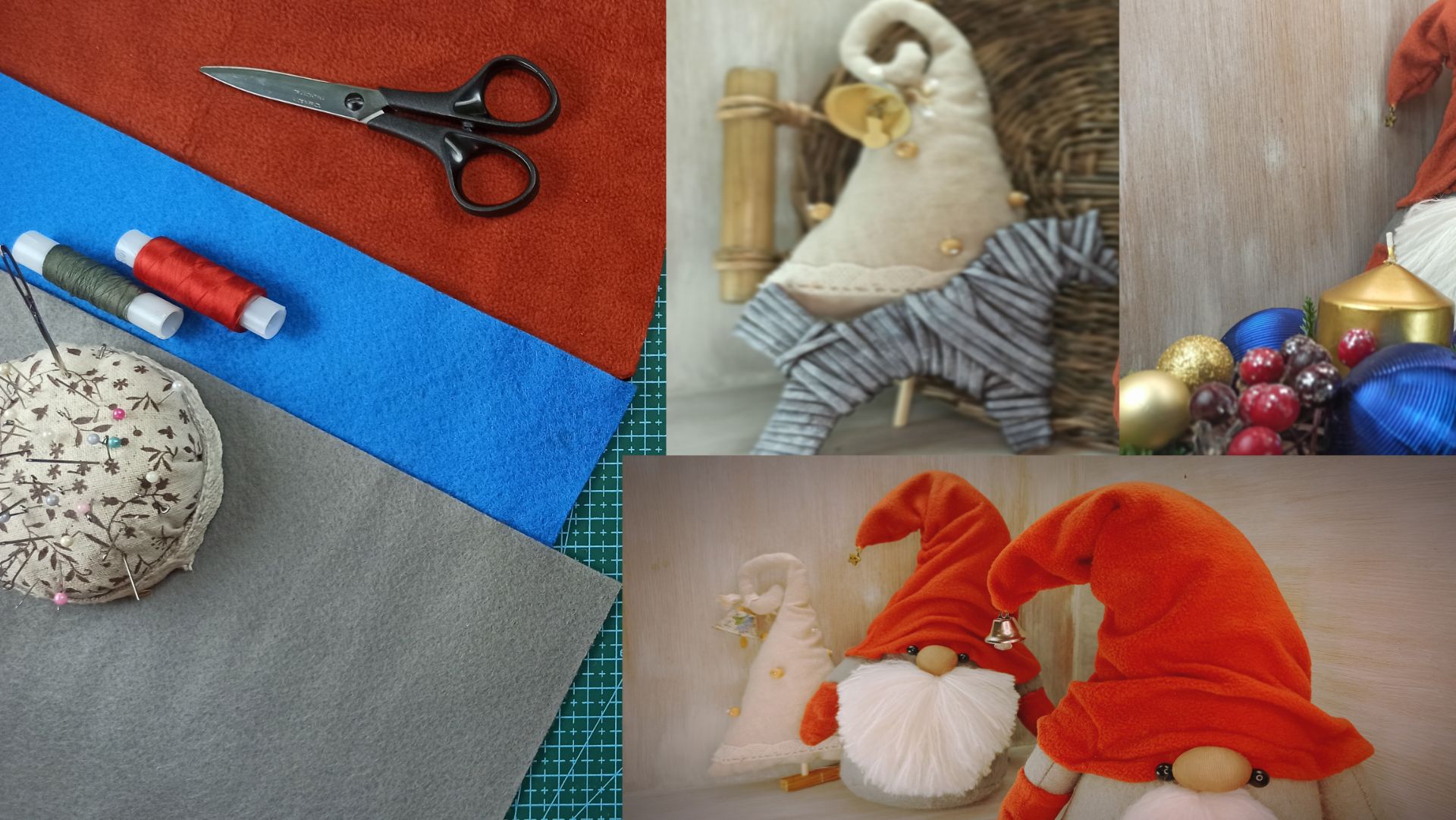 Стильный праздничный декор своими рукам. Ловите лучший мастер - класс по шитью новогодних игрушек!