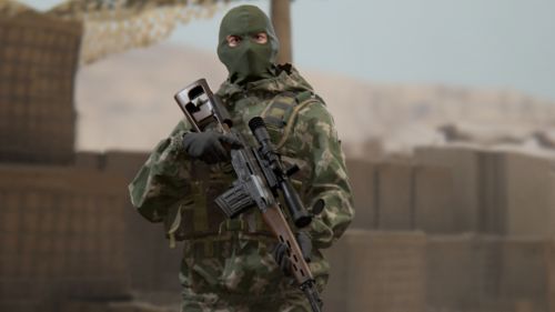 Калибр шутер, качаем Рекрута снайпера (Calibre shooter)