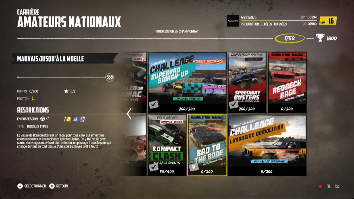 Bad to the Bone • Heat Race 🚫21.11.2025🚫 B El Matador C106