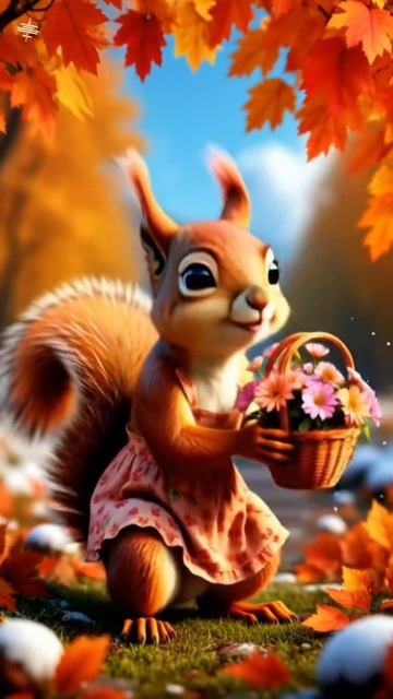 Доброе утро от белочки 💖#утро #доброеутро