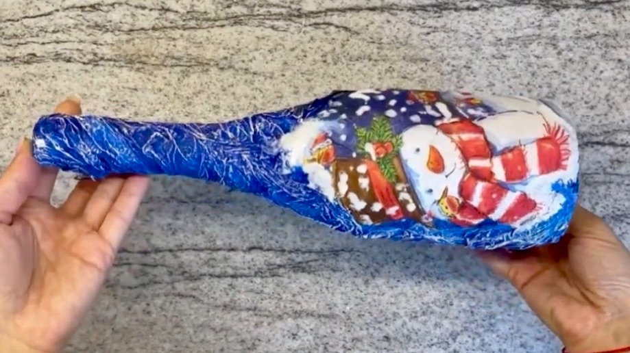 БЮДЖЕТНО и ПРОСТО! Очень легкий Новогодний декор бутылки шампанского.