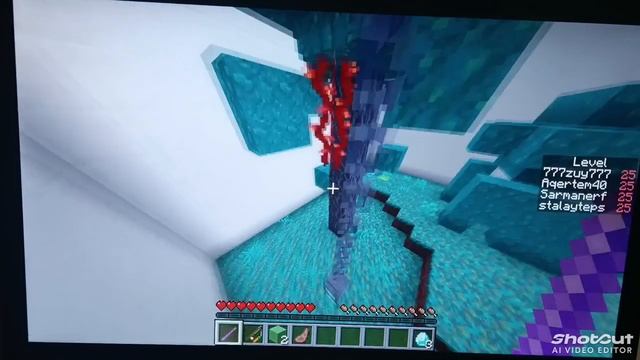 Проходим паркур в майнкрафт с (D,A,B) 2 часть