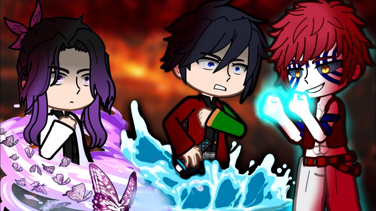 Реакция Столпов + Тандзиро на Гию Томиока / Персонажи КРД / Гача реакция / Demon Slayer