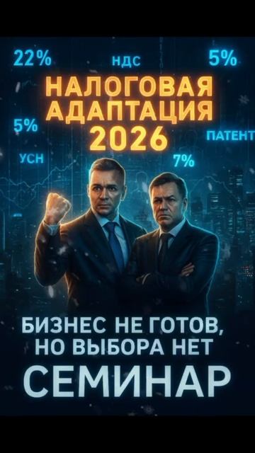 Почему семинар “Налоговая адаптация 2026” стал событием №1