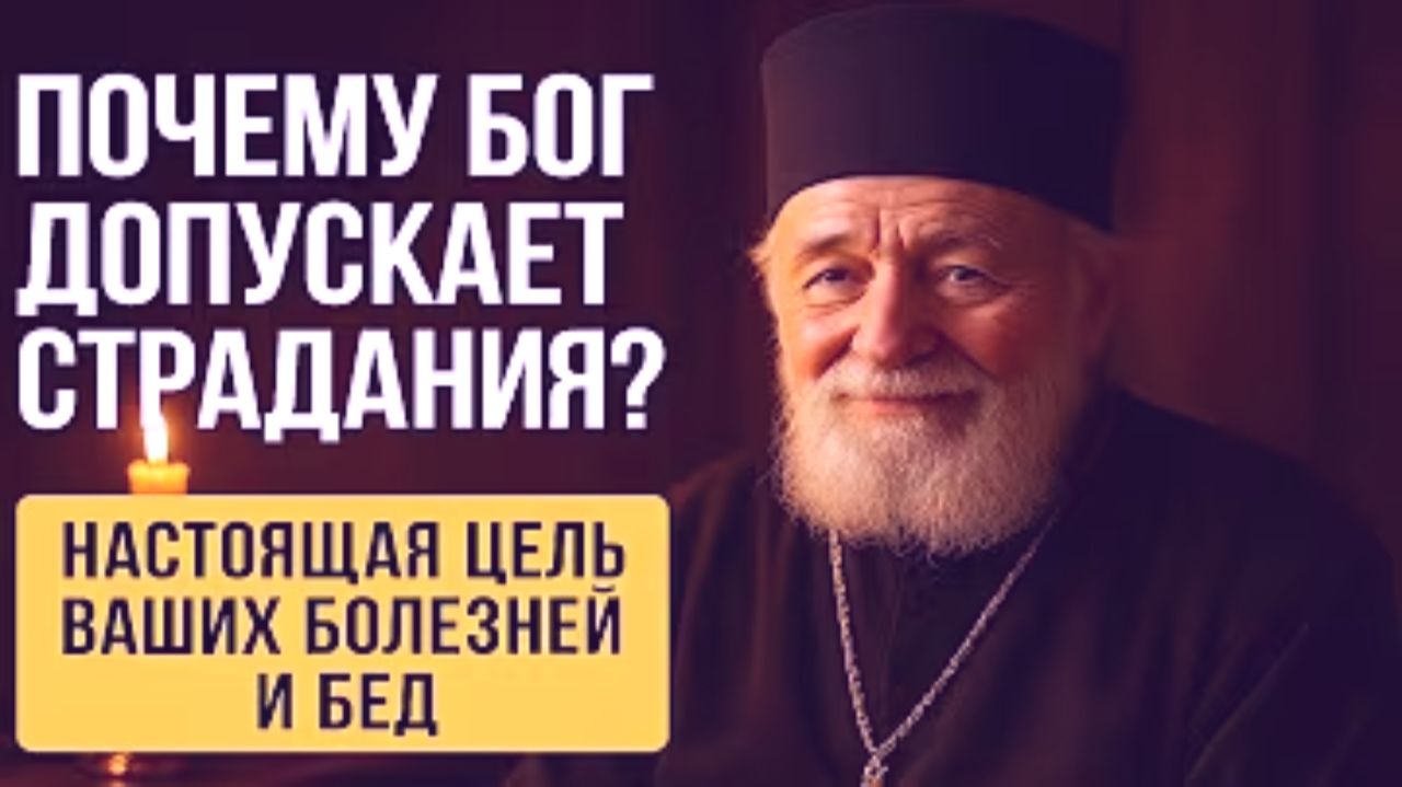 ПОЧЕМУ БОГ ДОПУСКАЕТ СТРАДАНИЯ Настоящая цель ваших болезнеи и бед Ответ священника