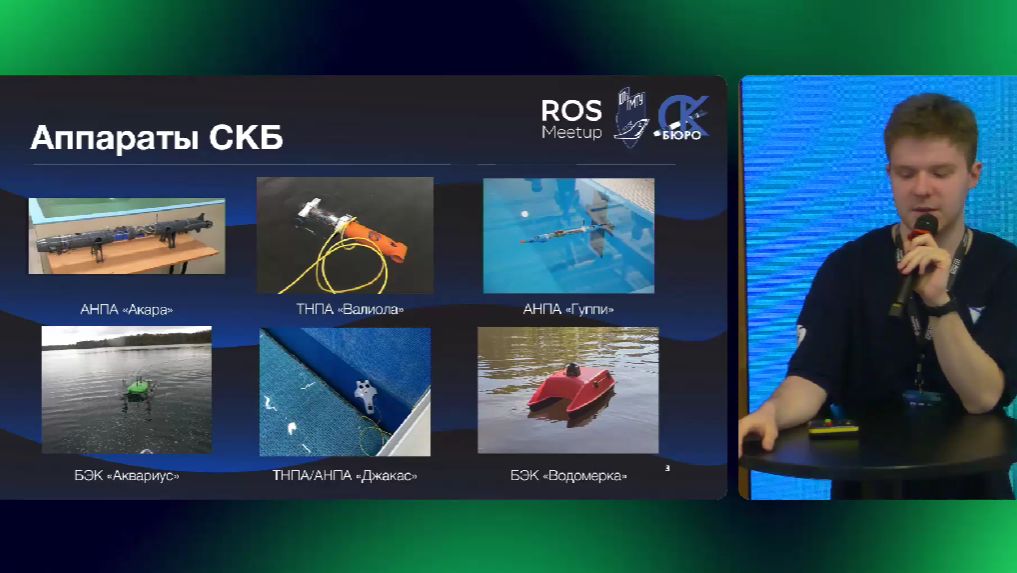 Модульная архитектура морских роботизированных систем в СКБ СПбГМТУ - ROS Meetup 26 апреля 2025