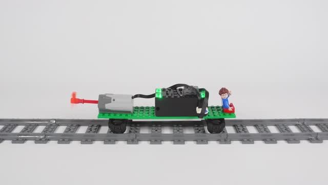 Тест скорости поезда LEGO с вентилятором!