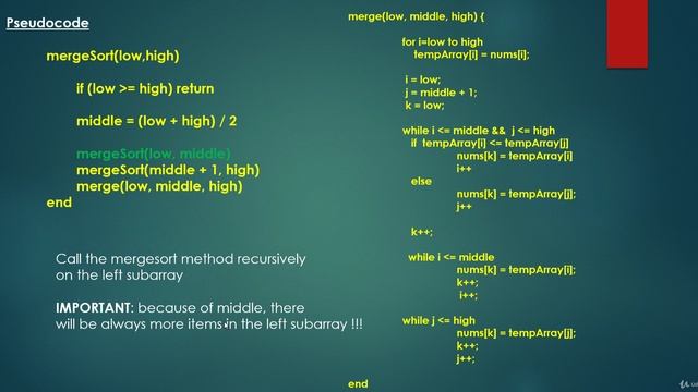 067 Merge sort introduction II - смотреть видео онлайн от ...