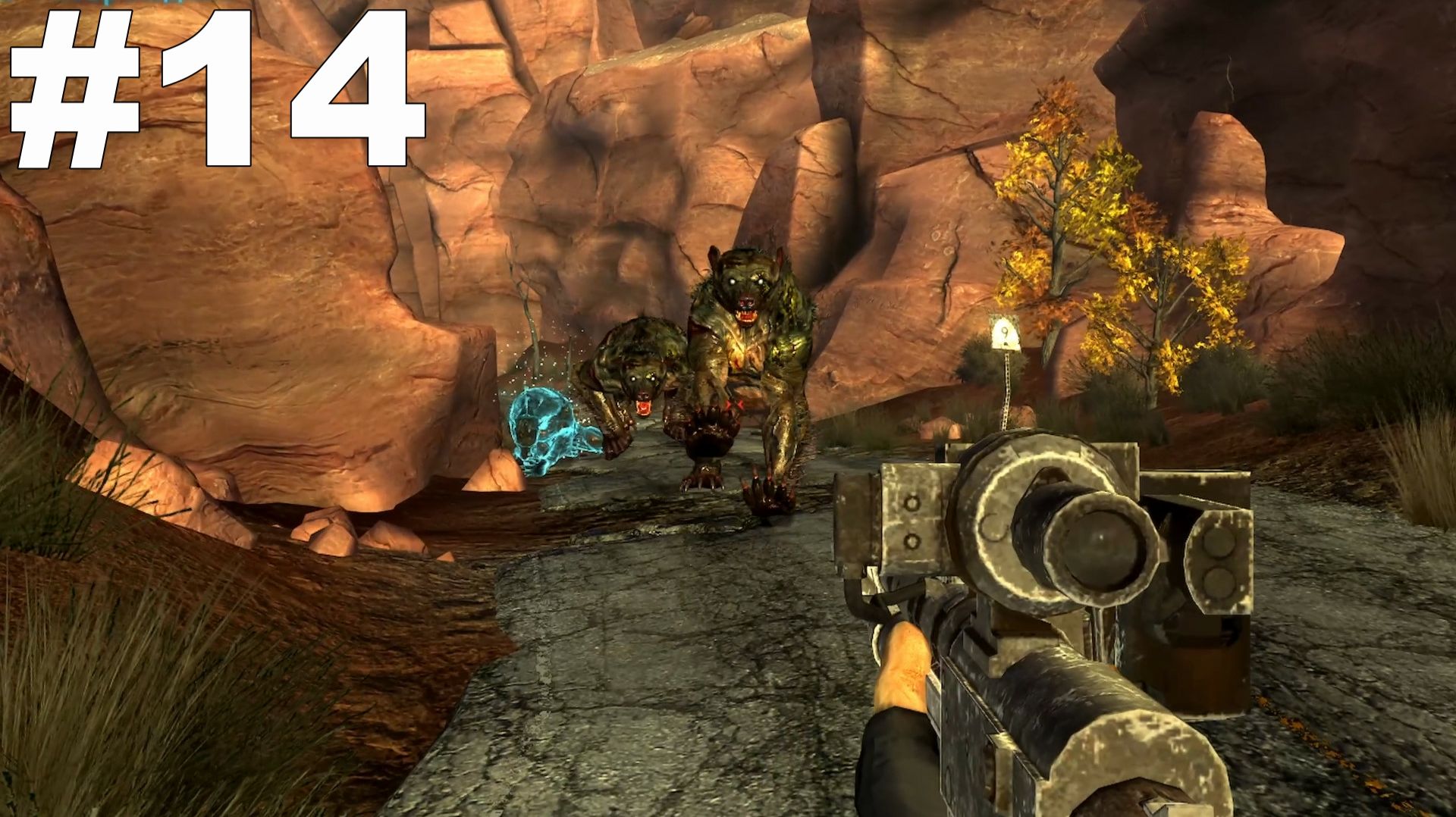 ▶Fallout: New Vegas - Honest Hearts. Пещера Стоун - Боунз и Гласс - Чайм. Речные чудища. #14