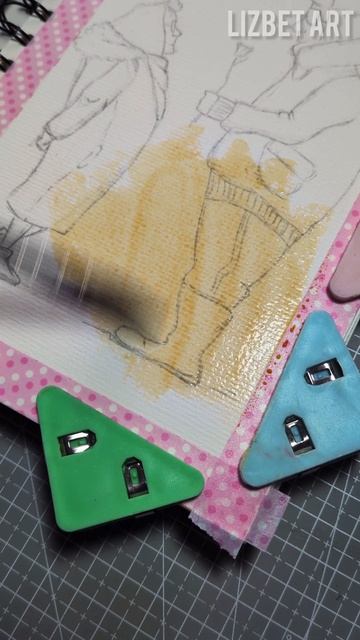 Зимняя романтика🌹#tiktok #shorts #art #painting #watercolor #lizbet #asmr