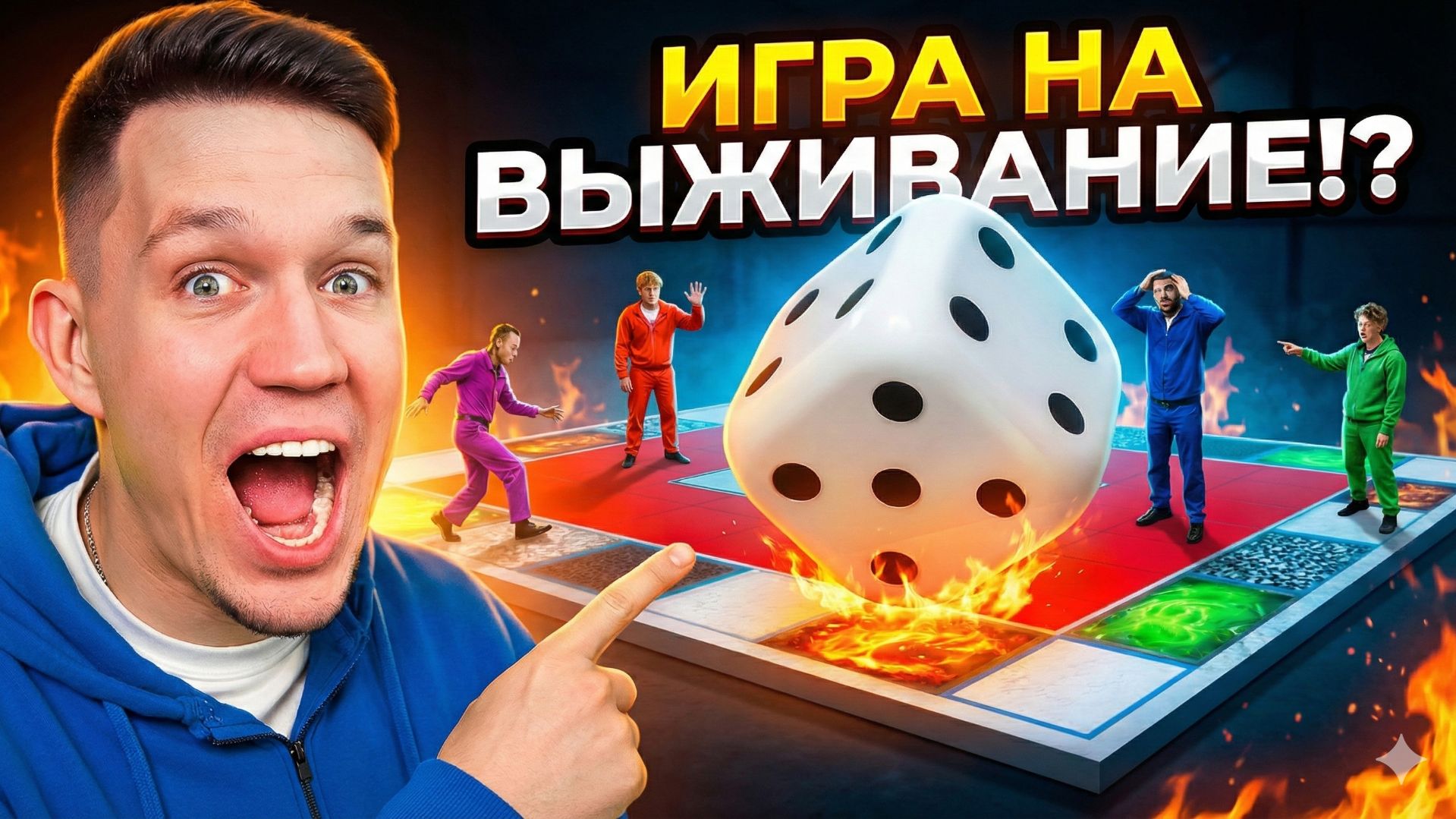 Гигантская настольная игра! Егорик в шоке от финала 🎲