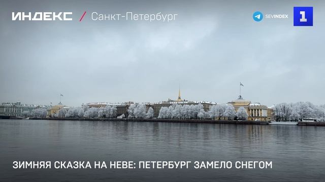 Зимняя сказка на Неве: Петербург замело снегом