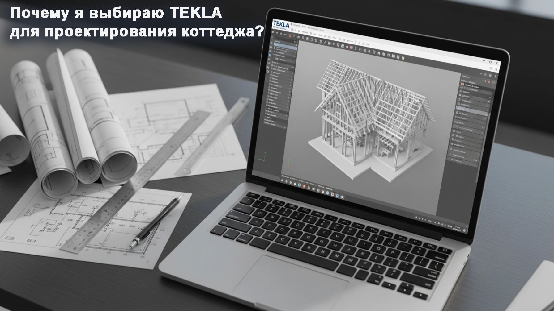 [НИП-Коттедж] 02 Почему я выбираю TEKLA для проектирования коттеджа?
