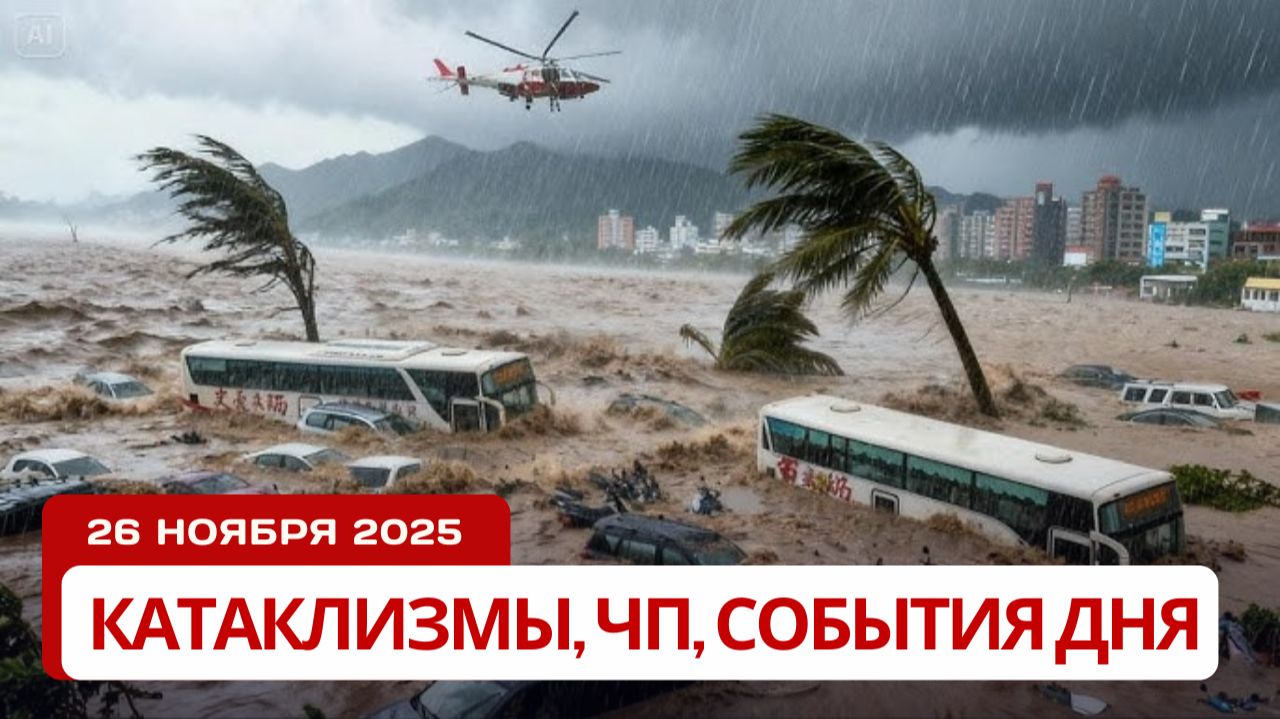 Новости Сегодня 26.11.2025 - Катаклизмы за сегодня, ЧП, События дня | Разрушительный день в истории!