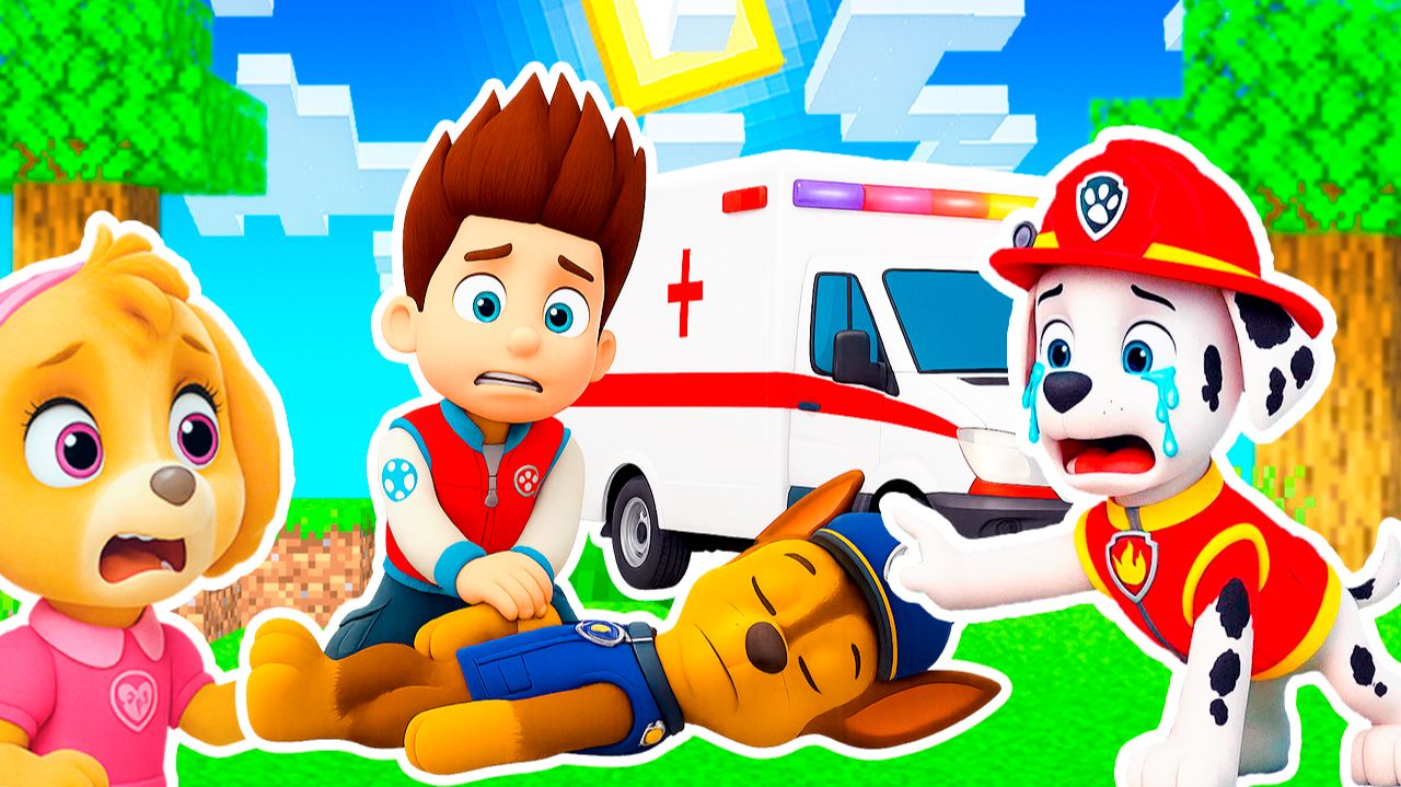 ЧТО СЛУЧИЛОСЬ с ГОНЩИКОМ ЩЕНЯЧИЙ ПАТРУЛЬ СКАЙ ИЗМЕНЯЕТ С МАРШАЛОМ В МАЙНКРАФТ МУЛЬТИК