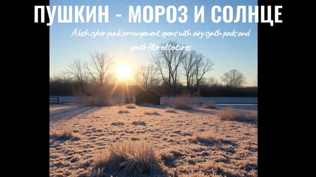 ПУШКИН - МОРОЗ И СОЛНЦЕ (A lush cyber punk arrangement opens with airy synth pads)