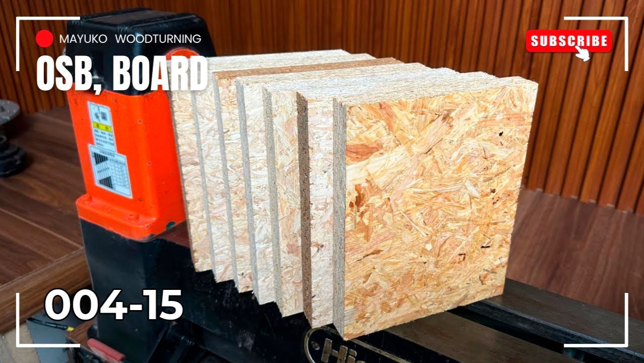 Сегментное точение Ваза из OSB, обработка древесины, токарка по дереву №004_15