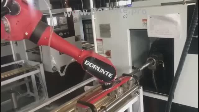 22. Загрузка токарного станка промышленным роботом BORUNTE