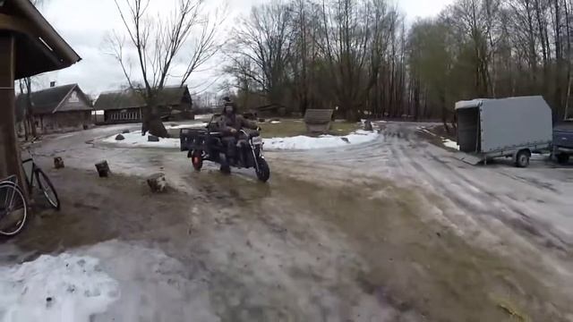 Электрический_трицикл_Rutrike_D4_на_ферме_отзыв_покупателей