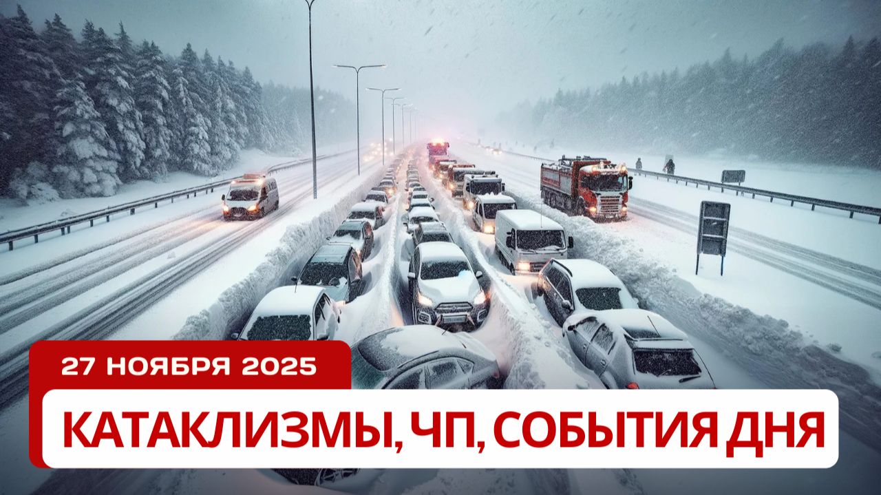Новости Сегодня 27.11.2025 - Катаклизмы, ЧП, События дня | Снежный шторм, вулканы и наводнения!