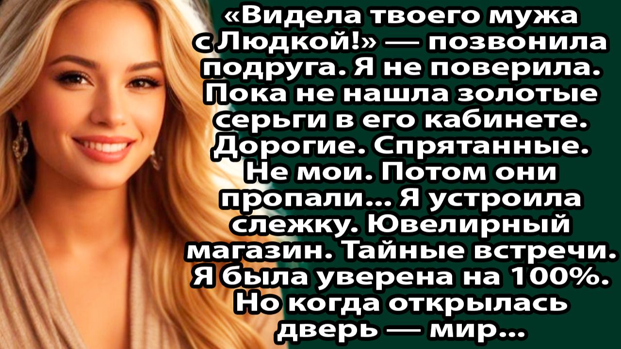 «Нашла золотые серьги в кабинете мужа... Когда узнала правду, было уже поздно» Слушать рассказы