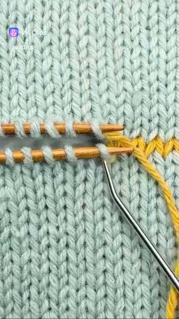 Горизонтальный трикотажный шов иглой очень наглядно