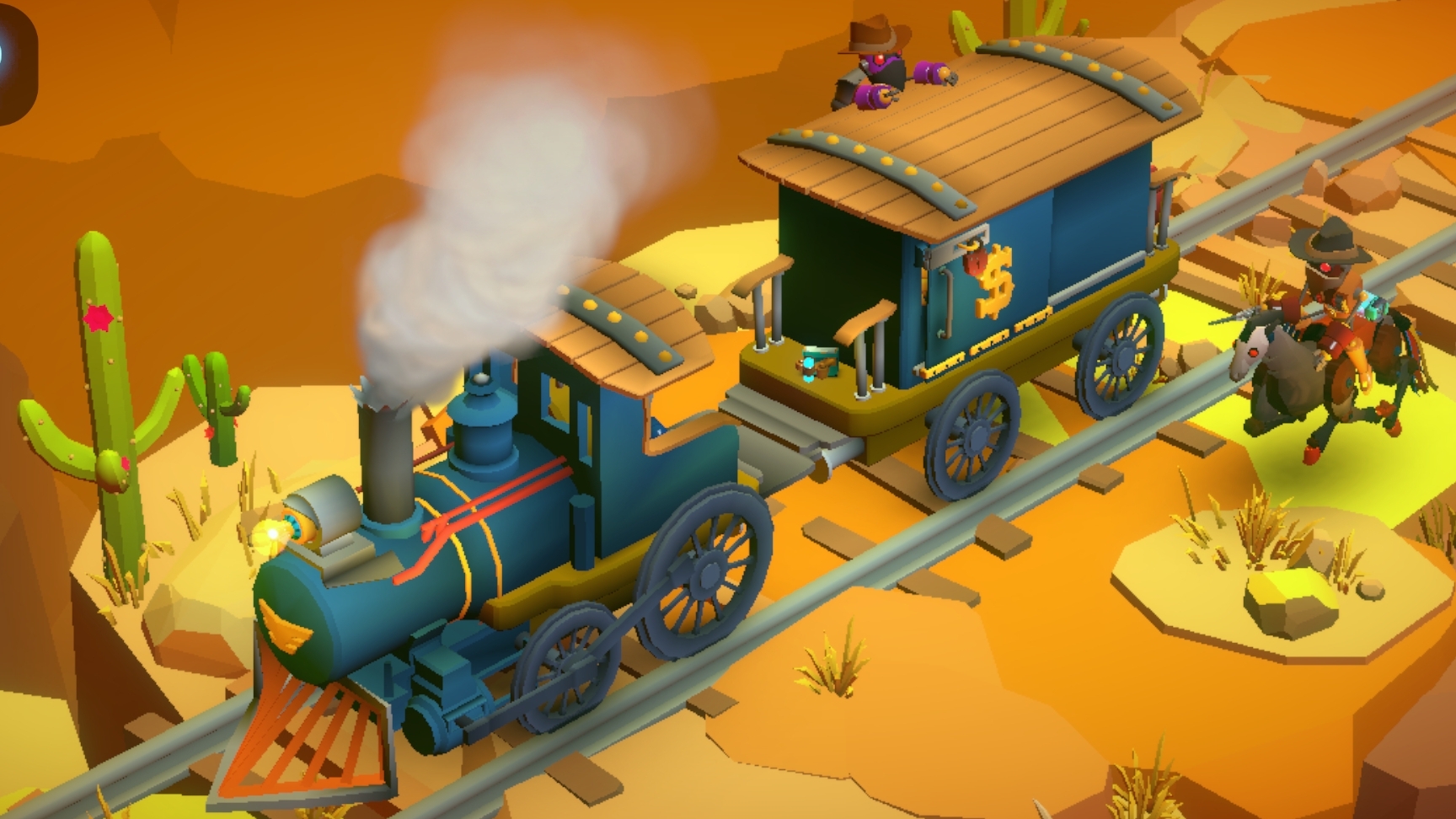 Tiny Robots Portal Escape | Железнодорожная Схватка | Прохождение