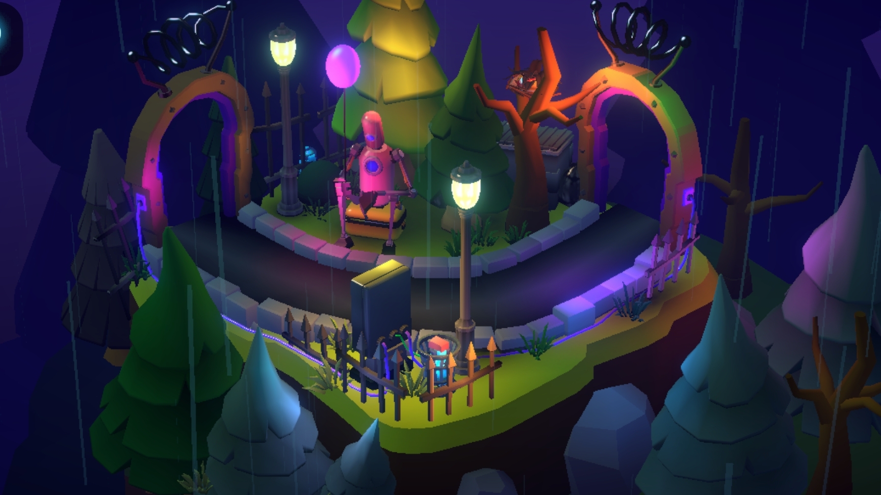 Tiny Robots Portal Escape | Тьма В Парке | Прохождение