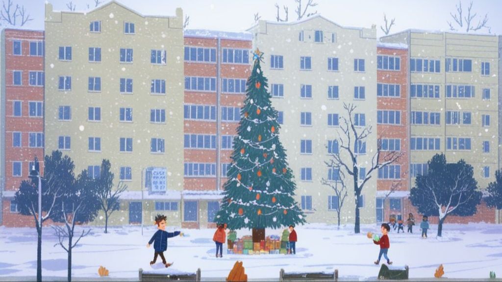 Зимнее Разумное в рисованном стиле