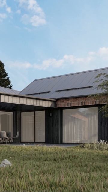 Современный Барнхаус из Клинкера: Стильный Загородный Дом в Сканди-формате от бюро АРТПРО