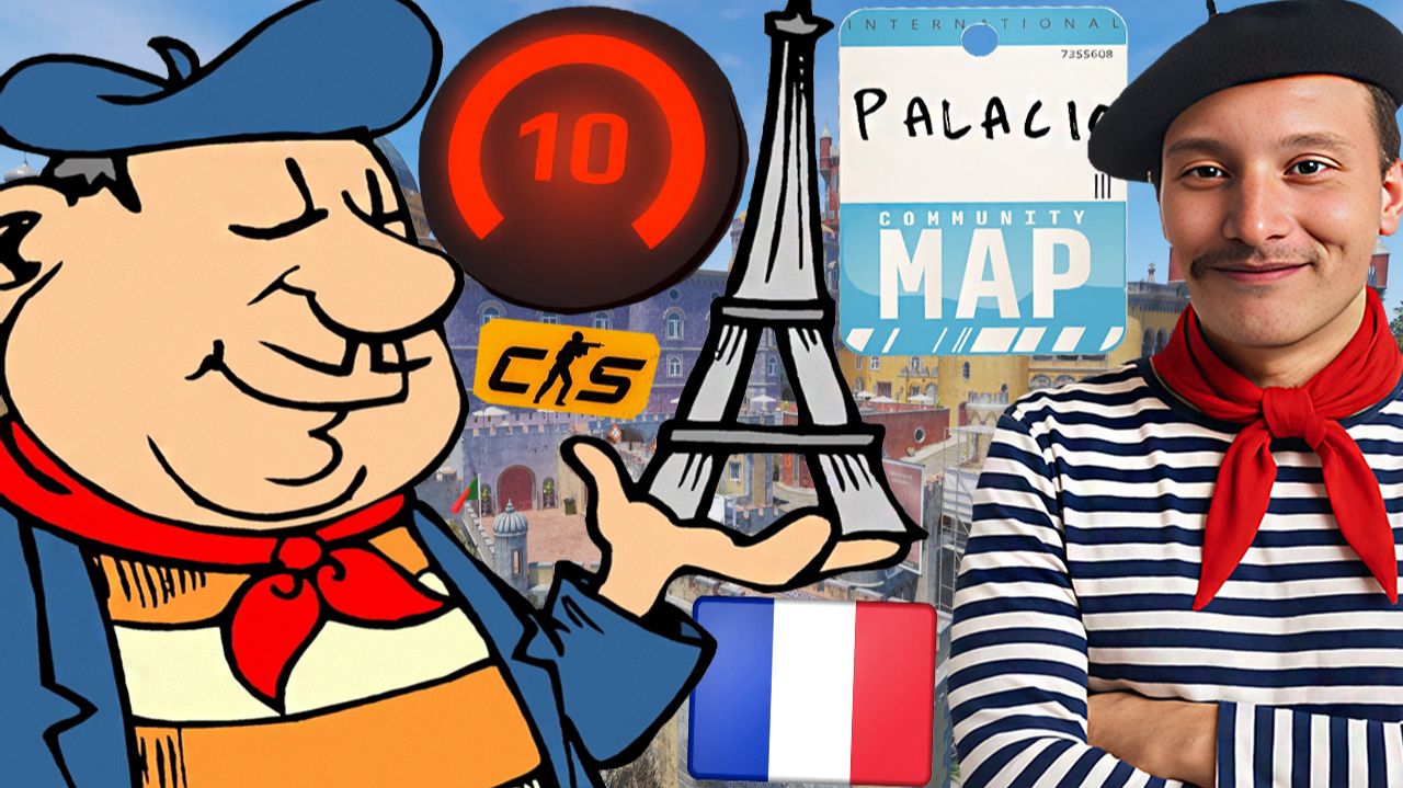 ФРАНЦУЗЫ С 10-ЫМИ ЛВЛАМИ В КС 2 НА НОВОЙ КАРТЕ- PALACIO!CS 2 ИСПАНСКИЙ ДВОРЕЦ!КОНТР-СТРАЙК ПАЛАЦИО