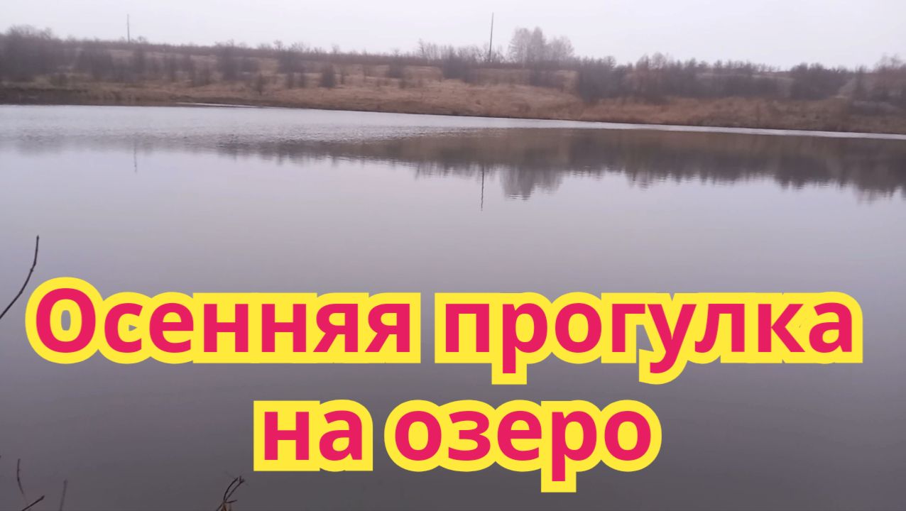Осенняя прогулка на озеро.