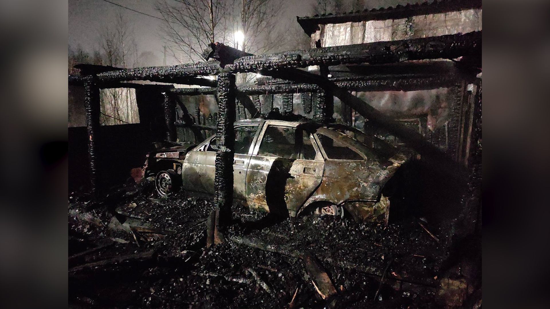 (Рыбинск-40) СГОРЕЛ В ГАРАЖЕ