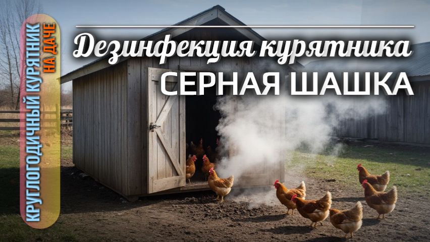 Серная шашка для дезинфекции курятника