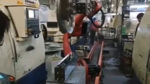 41. CNC_12. BORUNTE в Индии работает с колесными дисками