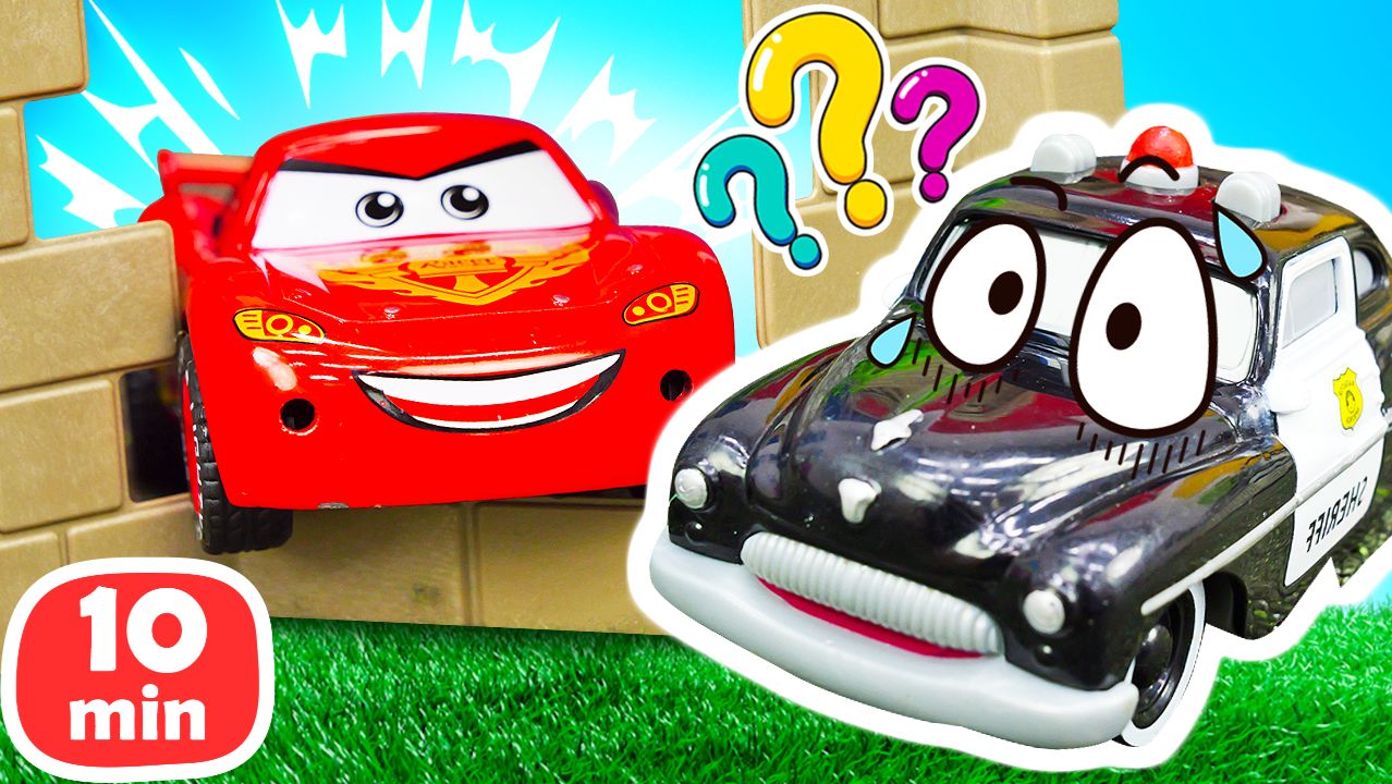 Молния Маквин и Шериф ловят преступника!