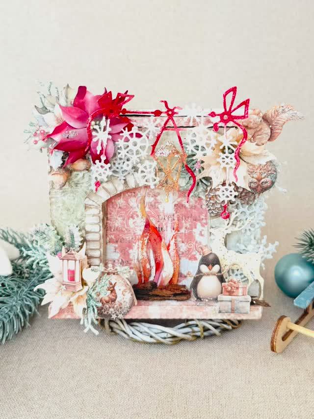 Мастер-класс по новогоднему камину – подарочной коробочке