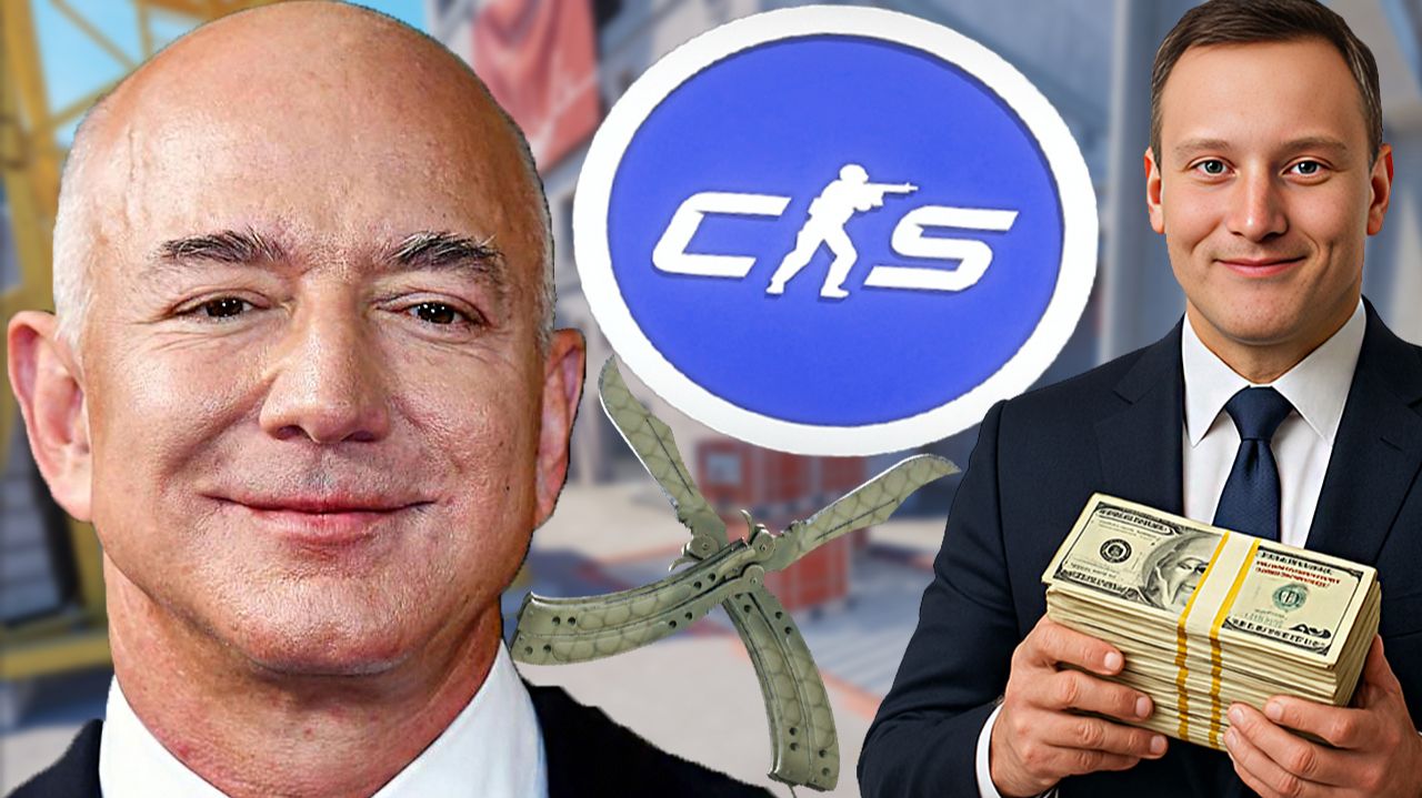 ДЖЕФФ БЕЗОС В ОДНУ КОМАНДУ ПОПАЛСЯ В КС 2!ДОЛЛАРОВЫЙ МИЛЛИАРДЕР С КРАСИВЫМИ СКИНАМИ В CS 2!БОГАЧ!