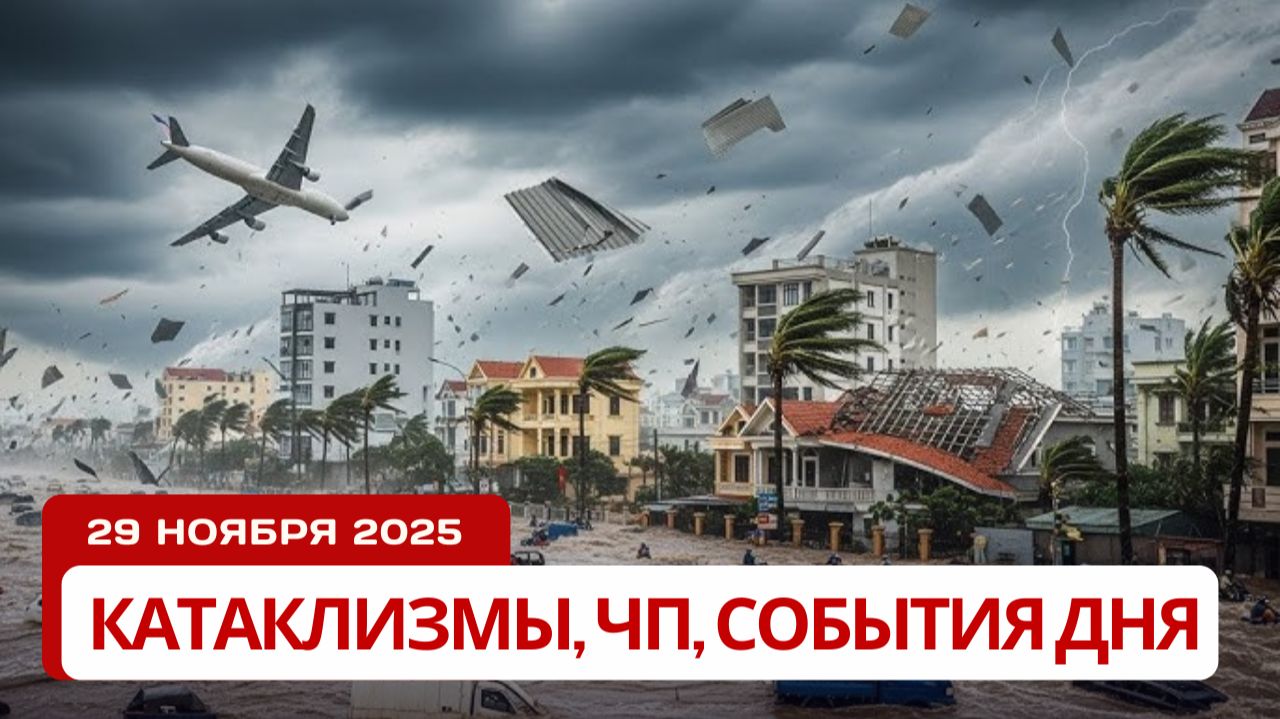 Новости Сегодня 29.11.2025 - Катаклизмы за сегодня, ЧП, События дня | Китай Россия США Индия Европа