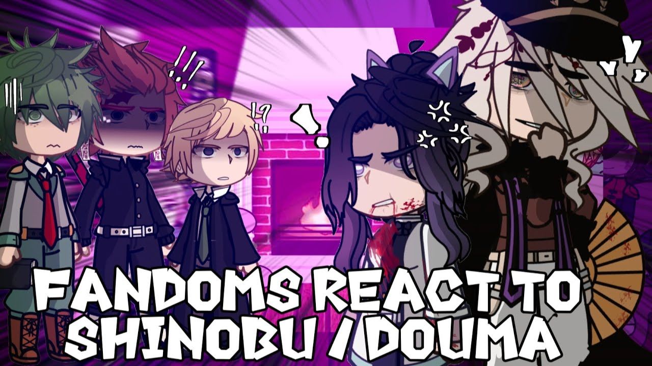 Реакция фандомов на Шинобу / Персонажи из разных вселенных / Гача реакция / Demon Slayer
