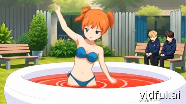 Красиво она искупалась